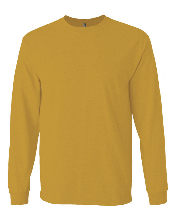 Blank Heather Gold Long Sleeve - Oscar Mike Apparel